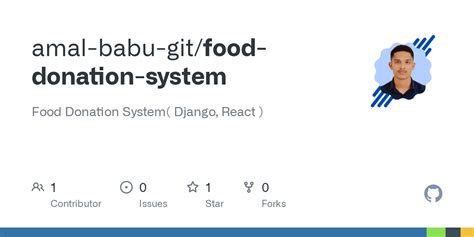 Github Amal Babu Gitfood Donation System Food Donation System Django React