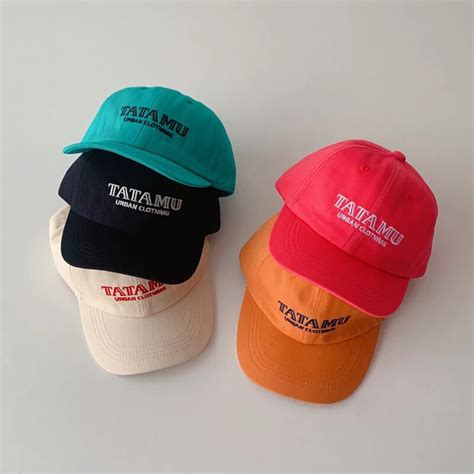 Badu Bg Есен Бебешки бейзболни шапки Шаблон за бродерия с букви Детска