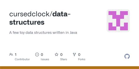 GitHub Cursedclock Data Structures A Few Toy Data Structures Written In Java