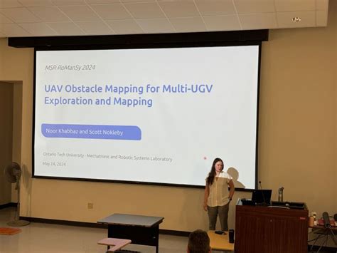 scott nokleby on linkedin noor khabbaz presenting our paper “uav obstacle mapping for multi ugv…