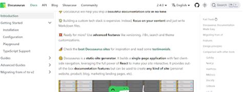 What Should You Consider When Choosing Docusaurus