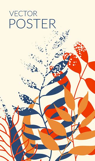 낙서 의 스타일에 컬러 잎과 자연 배경 텍스트가 있는 텍스트가 있는 포스터를 도트 포장 광고 축하 소셜 네트워크에 대한 현대적인