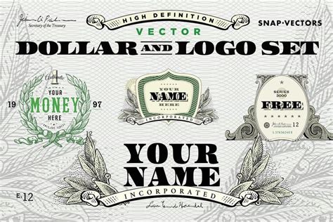 Vector Dollar And Money Logos