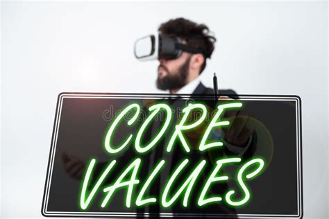 Handwriting Text Core Values Business Concept Principles Which Guide And Determine What Is