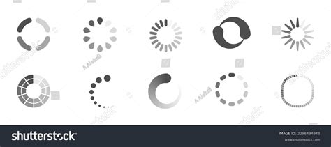 Download Sign Set Load Icons Set Stock Vector Royalty Free 2296494943 Shutterstock