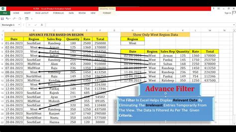 ms excel advanced filters फिल्टर का कमाल यूज करना सीखे excel
