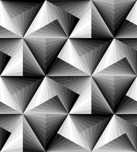Seamless Polygonal Monochrome Pattern Geometric Abstract Background