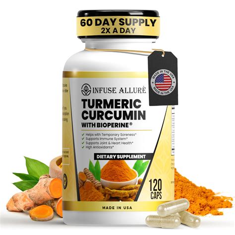 Infuse Allurè Turmeric Curcumin With Bioperine Wellness And Digestive