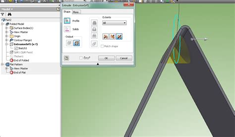 V Shape Bent Sheet Metal Part Autodesk Community