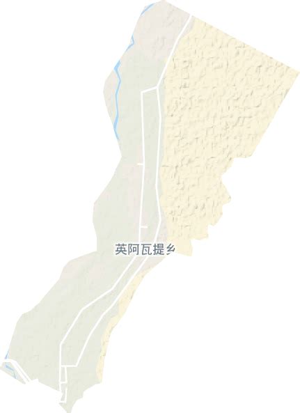 英阿瓦提乡高清地形地图