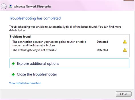 Internet Connectivity Issues Default Gateway Missing Solved Windows