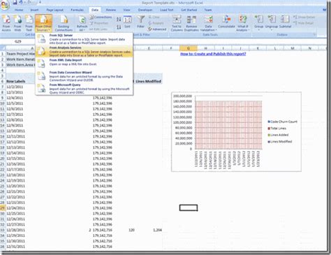 Alm Team Foundation Server And More Create Tfs Reports Using Excel