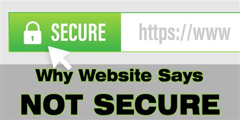 Why A Website Says Not Secure How To Fix Website Security Issues