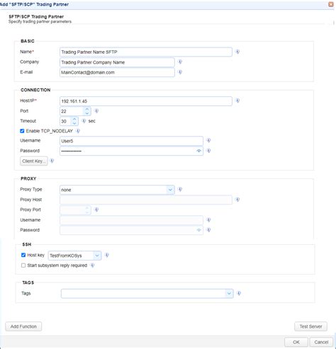 Sftpscp Trading Partner