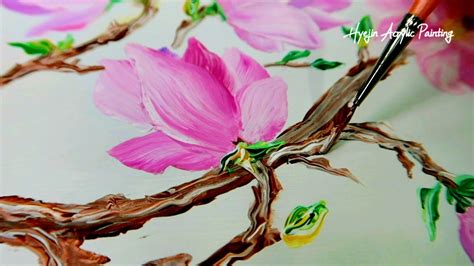 쉬운 아크릴 🌼 페인팅 기법 초보자를 위한 아크릴화 Youtube
