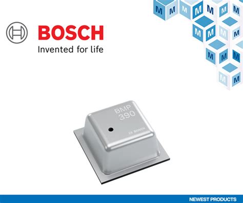 Now At Mouser Bosch BMP390 Pressure Sensor Improves Indoor Navigation In Emergencies