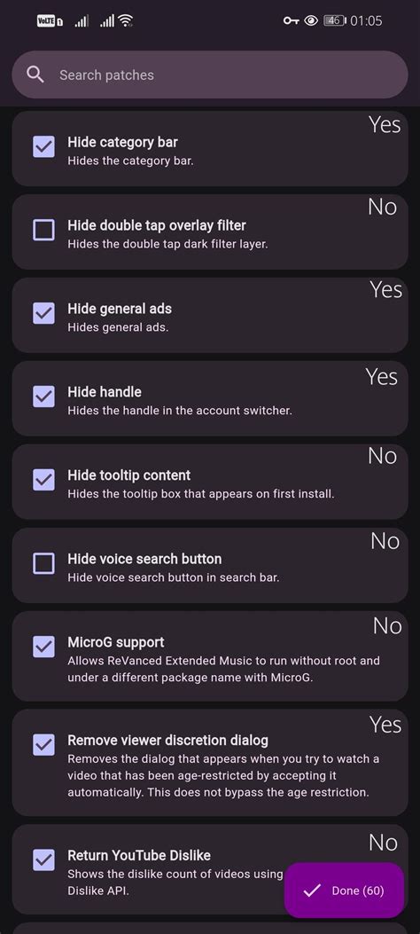Suggestion Add Labels On Patches In Manager To Know Which Can Be