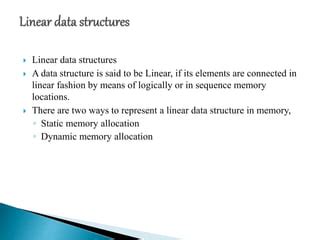 Types Of Data Structure PPTX