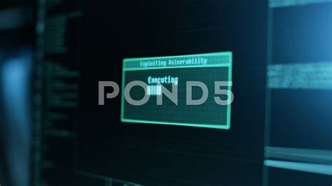 Stages Of Hacking In Progress Exploiting Vulnerability Display