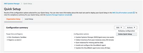 Manage Instances Using Aws Systems Manager Quick Setup Across Aws Organization Aws Cloud