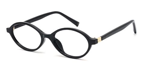 Andrea Oval Black Glasses For Men And Women Lensmart