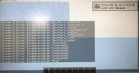 Minecraft 1182 Singleplayer Shaders Error Shaders Error