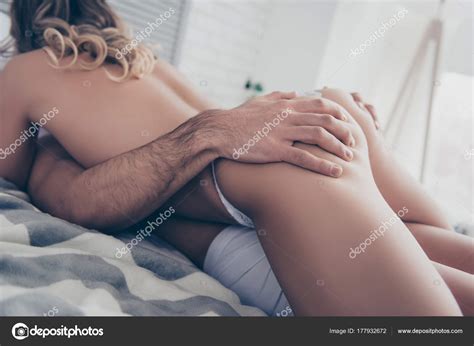Side View Cropped Close Up Photo Of Couple About To Have Sex So