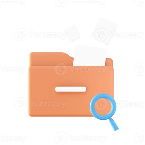 3d searching folder and files icon for ui ux web mobile apps social media ads design 26991808 png