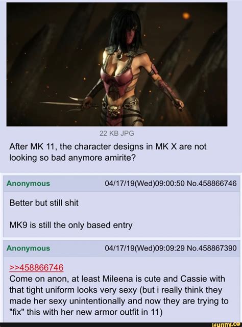 22 Kb  After Mk 11 The Character Designs In Mk X Are Not Looking So Bad Anymore Amirite