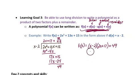 Precalculus Lesson 3 3 Day 2 Youtube