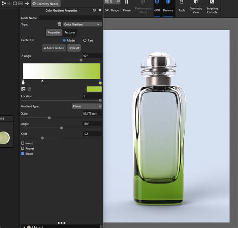 How To Make Color Gradient Glass In Keyshot Grabcad Tutorials