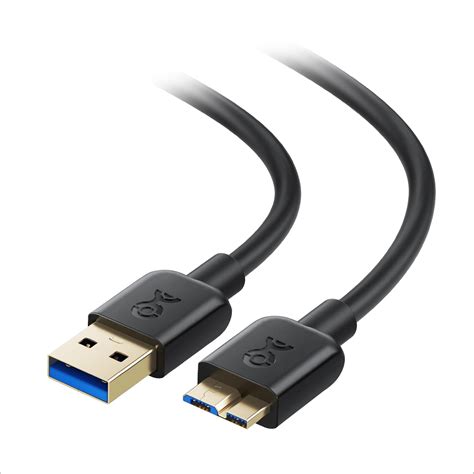 Cable Matters Micro Usb 30 Cable 2m Micro Usb 3 Cableusb External Hard Drive Cable In Black