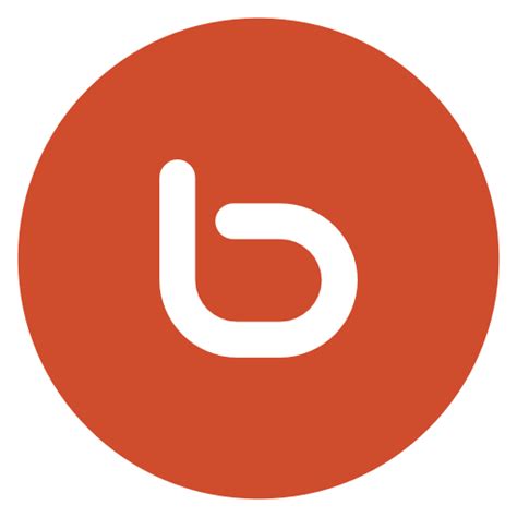 Bebo Icon In Flat Social Media Icons Set Round Style