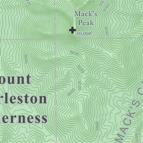 Spring Mountains National Recreation Area Back Map By Friends Of