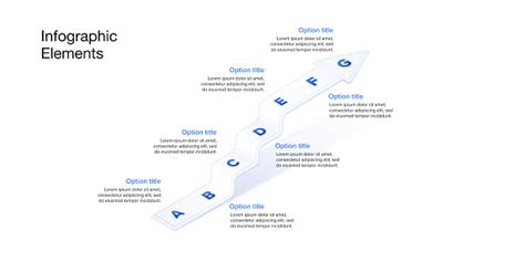 7 단계 화살표가있는 비즈니스 프로세스 차트 인포 그래픽 회사 워크플로 그래픽 요소 회사 흐름도 프레젠테이션 슬라이드