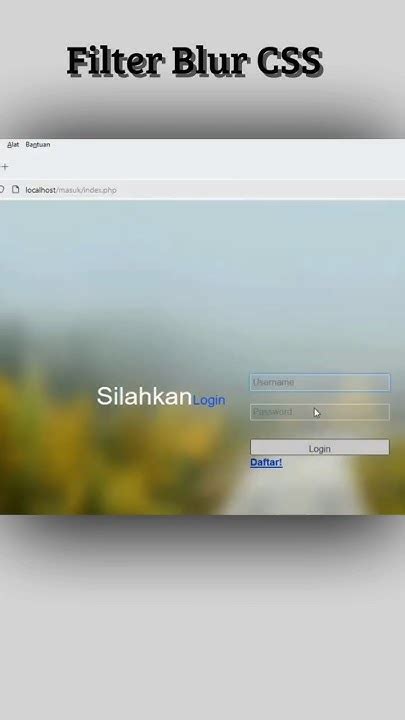 Filter Blur Css3blur Php Coding Youtube