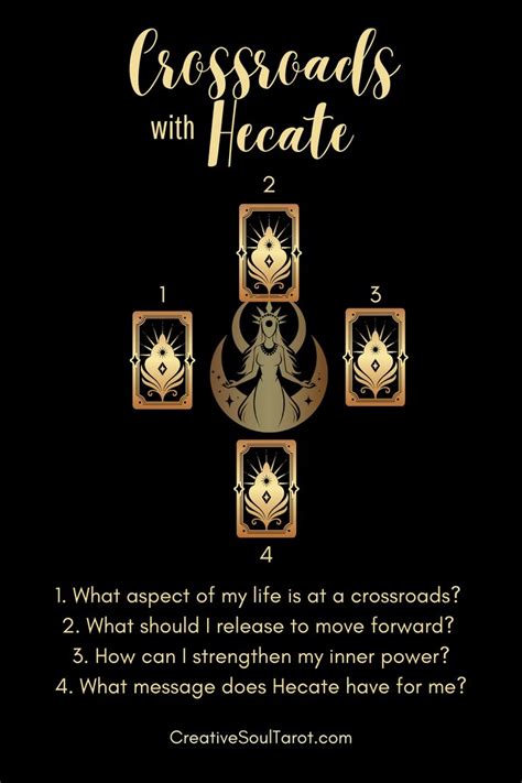 Crossroads With Hecate Tarot Spread In 2025 Tarot Tarot Reading