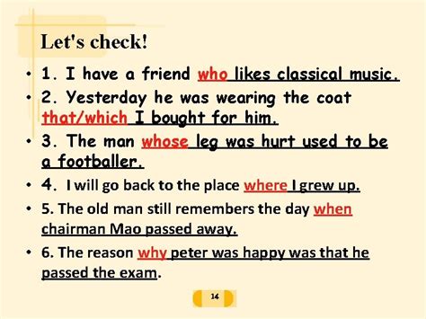 The Attributive Clause Exercises Nsef Unit 5 Book