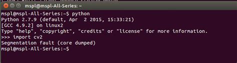 Import Cv2 Leads To Segmentation Fault · Issue 9568 · Opencvopencv