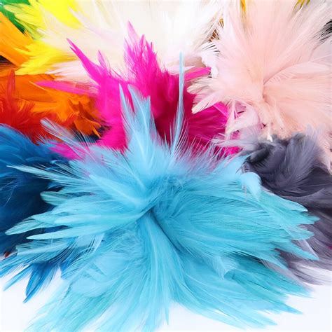 Badu Bg 100 бр Естествени пера от петел 10 15 см пера от фазан за занаяти Декорация на пера