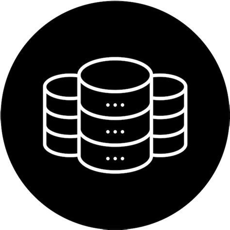 Premium Vector Database Icon Style