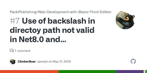 Use Of Backslash In Directoy Path Not Valid In Net8 0 And Multiplatform