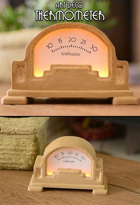 Diy Art Deco Analog Thermometer Using Arduino Woodworking Courses Diy Art Deco Useful