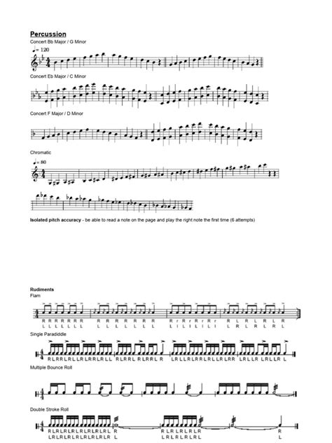 Band Testing Packet Pdf Musical Compositions Music Technology