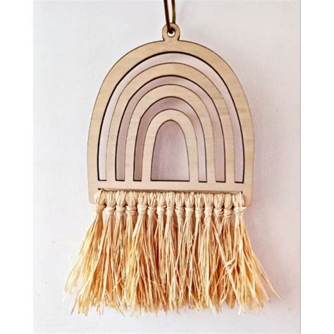 Boho Rainbowraffia Wall Hangraffia Bohorainbow Decorrafia Boho