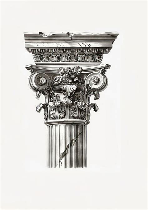 Detailed Classical Architectural Column Illustration Free Photo Illustration Rawpixel