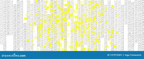 Binary Matrix Background Red Tech Banner Stock Vector Illustration