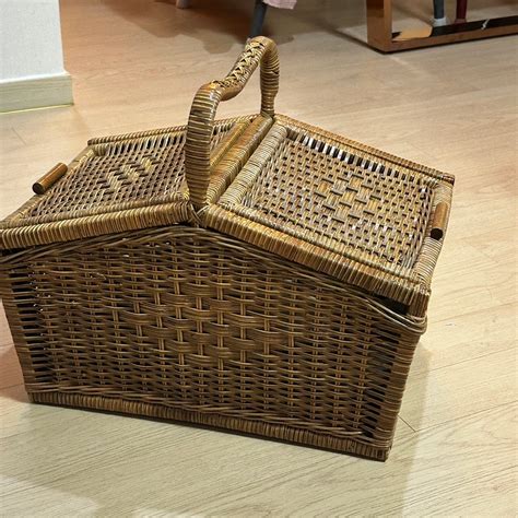 라탄 등나무 피크닉 바구니 당근 중고거래