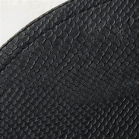 Python Black Faux Leather Round Placemat Reviews Cb2 Canada