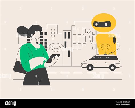 Autonomous Car Abstract Concept Vector Illustration Stock Vector Image And Art Alamy